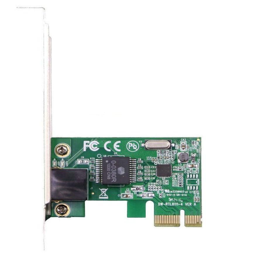 Ethernet kortelė PCIE LAN PCI Express kortelė Reltek RTL8111E 10/100 ...