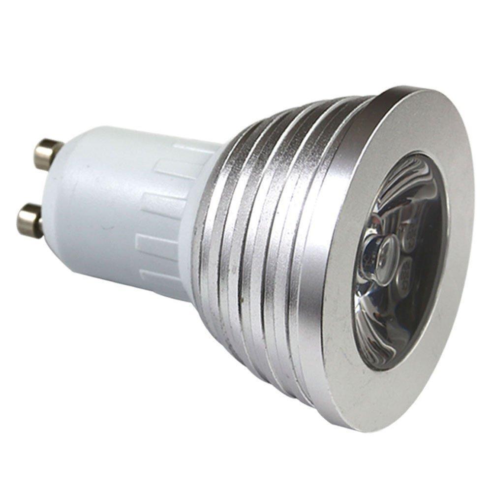 10 vnt. GU10 4W RGB viršutinė LED lemputės taškinė lemputė, 16 spalvų ...