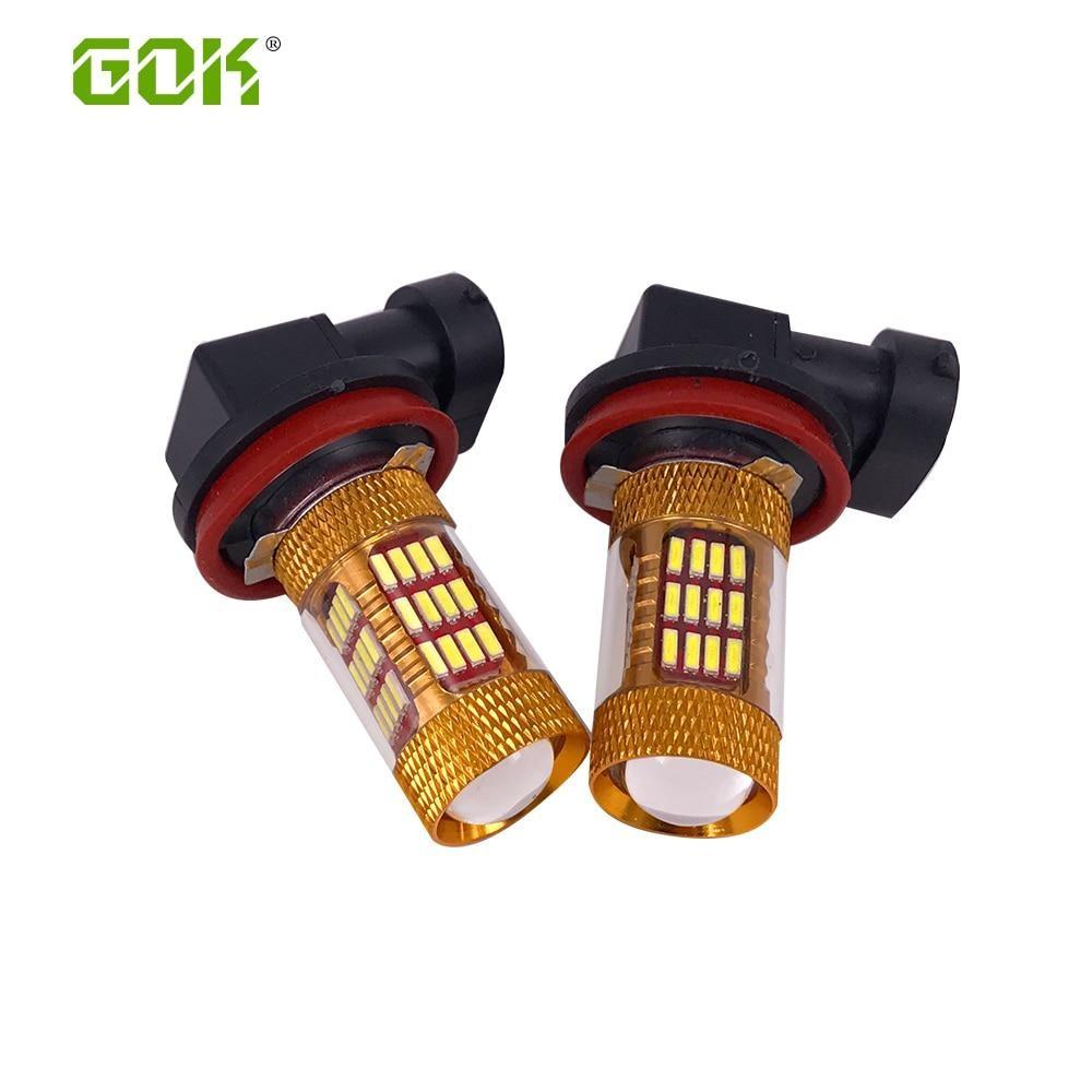 1 vnt. Rūko žibintas auto LED H11 60smd 4014 LED H7 9006 H4 H8 H11 lemputė automobilio rūko ...